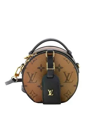 LOUIS VUITTON Mini Boite Chapeau Crossbody Bag Reverse Monogram Canvas - Brown