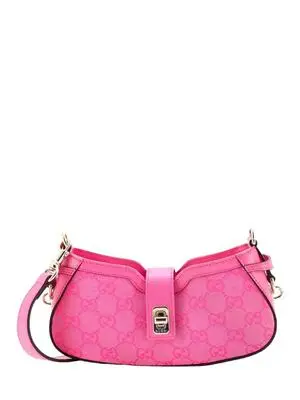 Gucci Gg Canvas Mini Shoulder Bag - Pink