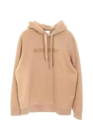 Burberry Logo-print Cotton Hoodie - Neutrals