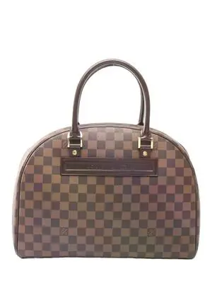 LOUIS VUITTON 2005 Check Pattern Handbag - Brown