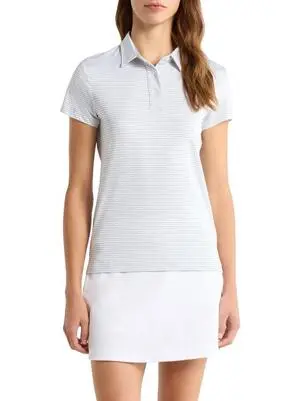 SWANNIES Kayla Polo Top Glacier White