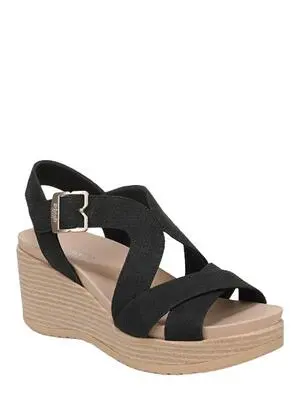 Dr. Scholl'S Cali Beach Platform Wedge Sandals - Black