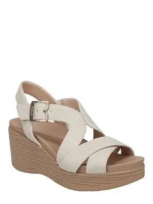 Dr. Scholl'S Cali Beach Platform Wedge Sandals - Whitecap