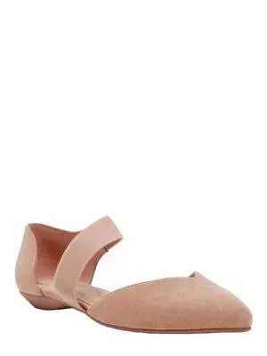 Anne Klein Oksanna Pointed Toe Flat Natural Blush