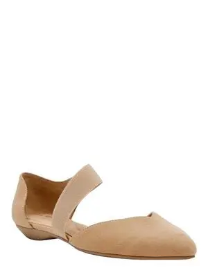 Anne Klein Oksanna Pointed Toe Flat - Sand Suede