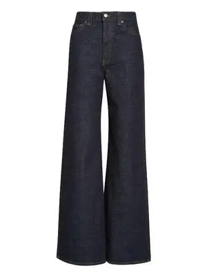 Khaite Dane High-waist Wide-leg Jeans - Benson