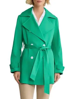 Jones New York Jones New York Double Breasted Trench Coat Kelly