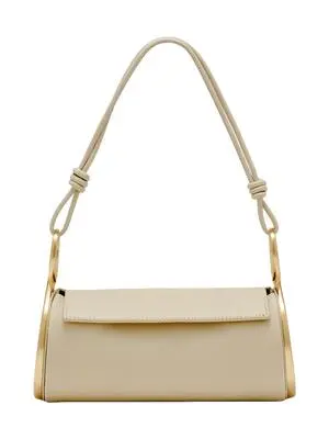 Cult Gaia Dahlia Leather Shoulder Bag - Off White