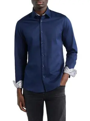 SIRAGUSA Sinai Collection Cotton Dress Shirt - Mango
