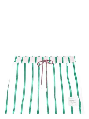 Thom Browne Striped Swim Trunks - Light Pink