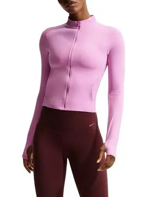 Nike Zenvy Dri-fit Front Zip Top - 503 Light Magenta/white