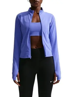 Nike Zenvy Dri-fit Front Zip Top - 570 Sapphire/white