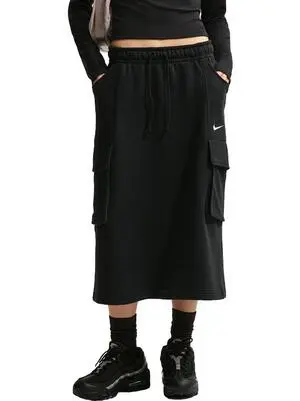 Nike Sportswear Phoenix Fleece Cargo Skirt - Black/sail