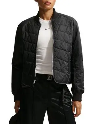 Nike Relaxed Water Repellent Quilted Jacket - 010 Black/sail