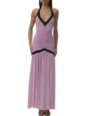 AFRM Melissa Shirred Maxi Dress - Orchid Bouquet