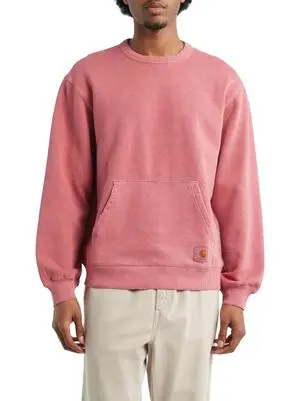 Carhartt Work In Progress Torion Distressed Sweatshirt - Marsala (grind Wash)