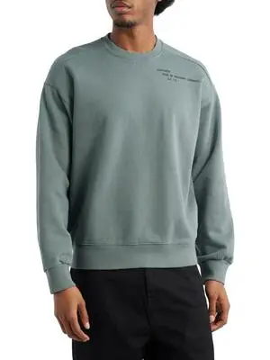 Carhartt Work In Progress Graphic Cotton Sweatshirt - Velvet Green