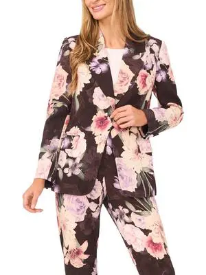 Ted Baker London Floral Blazer - Coral Pink