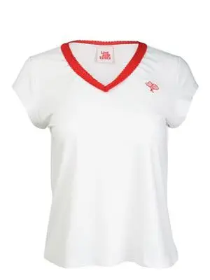 LOVE ALL TENNIS Kate Classic Top - Red