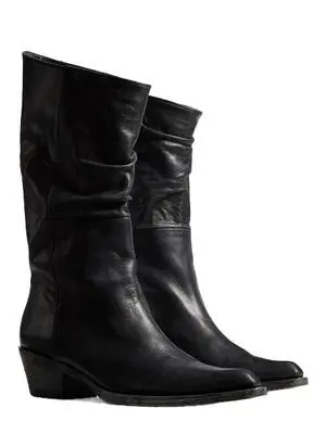 Khaite Clive Western Boot - 200 Black