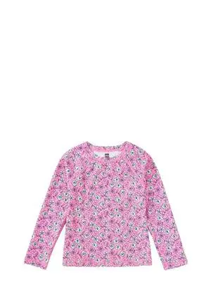 TEA COLLECTION Long Sleeve Rash Guard - Carnation Toss