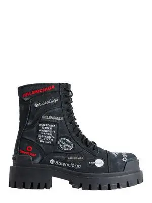 Balenciaga Combat Strike Boot - Black
