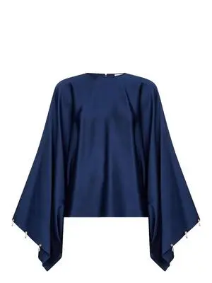 Stella McCartney Pearl Embellished Blouse - Blue