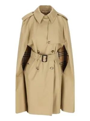 Burberry Cotton Trench Coat - Beige