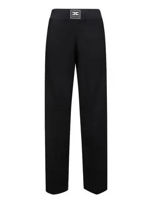 Elisabetta Franchi Tricot Trousers - Black
