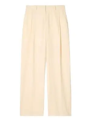 Paul Smith Cotton Wide-leg Trousers - White