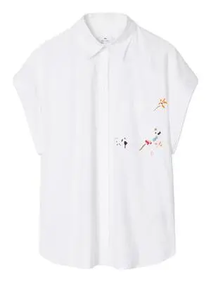Paul Smith Brushstroke Embroidered Shirt - White