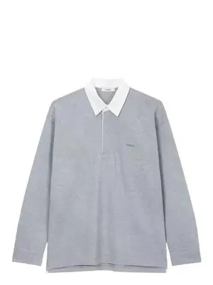 STUDIO TOMBOY Long-sleeves Polo Top - Grey