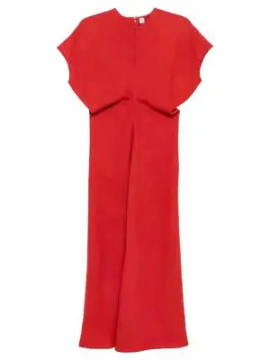 TOTEME Slouched-waist Dress - Red