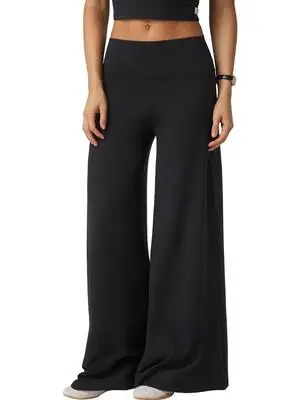 Vuori Halo Easy Wideleg Pant - Solid Black