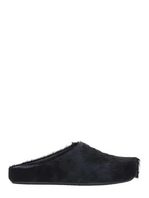 Marni Furry Mules - Black