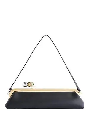 Jacquemus La Pochette Salon Leather Clutch - Black