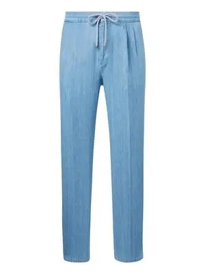 Brunello Cucinelli Pleated Straight Jeans - Blue