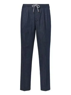 Brunello Cucinelli Pleated Straight Jeans - Blue