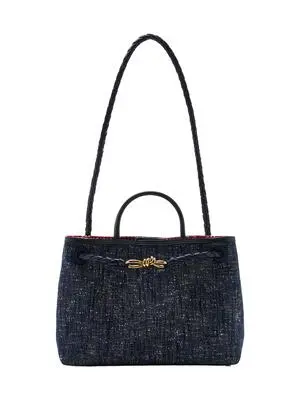 BOTTEGA VENETA Medium Andiamo Denim-Boucle Shoulder Bag