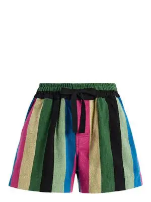 MARRAKSHI LIFE Striped Cotton Shorts