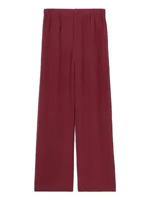Gucci Silk Crêpe De Chine Pants - Bordeaux