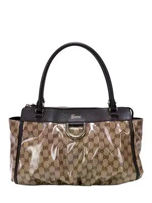 Gucci Gg Crystal Abbey Monogram Tote Bag - Neutrals