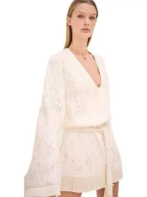 Alexis Jen Mini Dress - Neutral