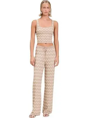 Devon Windsor Fiora Knit Pant - Metallic