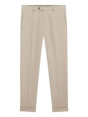 BOSS Tapered-fit Trousers - Khaki