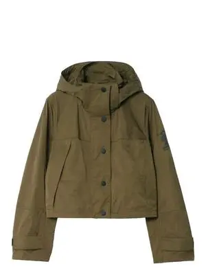 Burberry Cropped Nylon Norwood Jacket - Tent Green