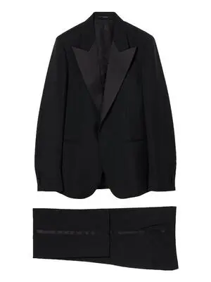 Gucci Light Wool Mohair Canvas Suit - Black