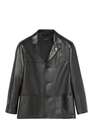 Gucci Soft Nappa Leather Jacket - Black