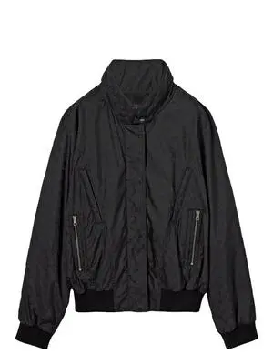 Gucci Gg Nylon Zip Jacket - Black