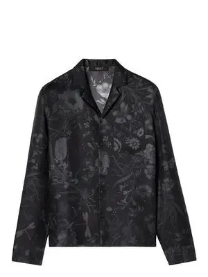 Gucci Printed Silk Twill Bowling Shirt - Black